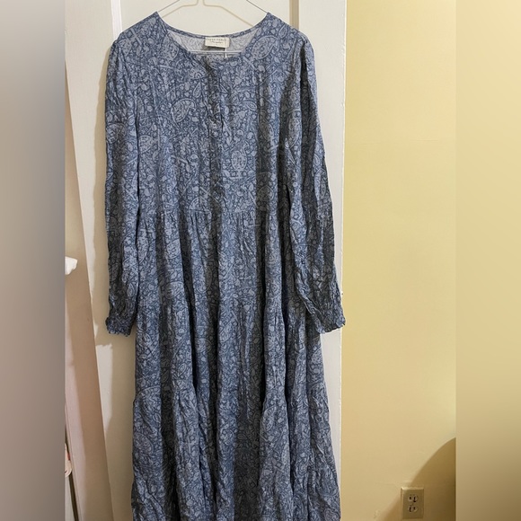Dresses | Floor Length Float Dress With Buttons | Poshmark